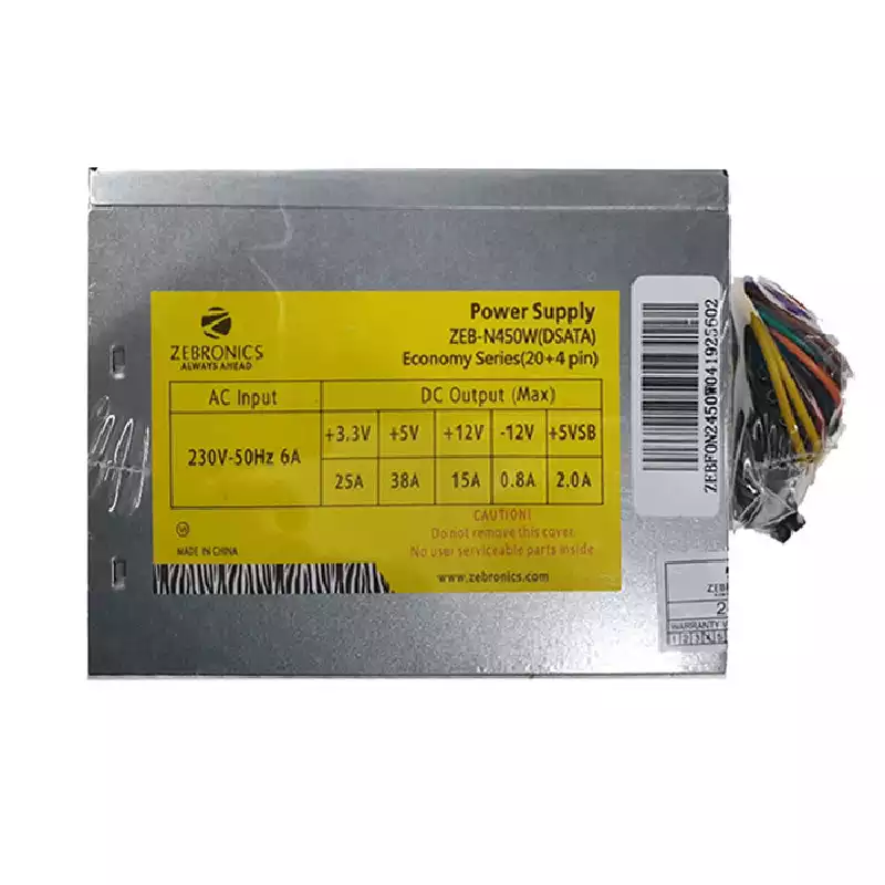 Zebronics SMPS Desktop Power Supply ZEB-N450W - Retaillz.com