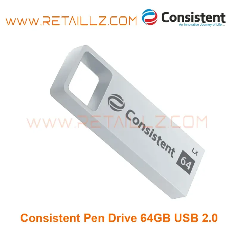 Consistent Pen Drive 64GB USB 2.0 - Retaillz.com